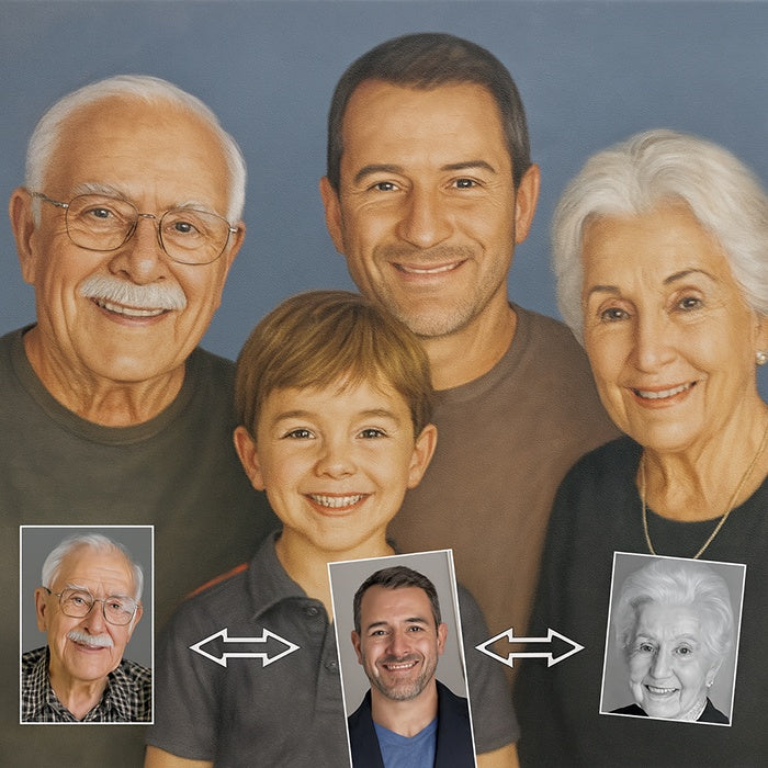 Memorial Portraits from Photos | Custom AI + Human-Made Art – Moments ...